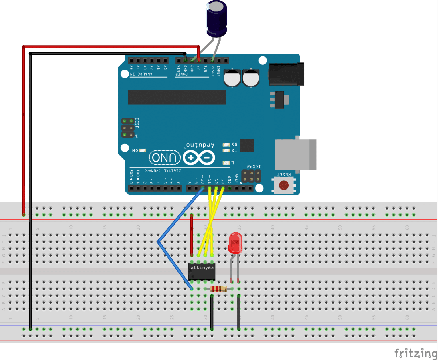 So programmierst du einen ATtiny85 mit dem Arduino