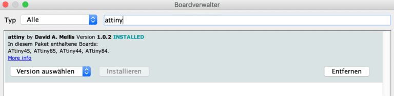 So programmierst du einen ATtiny85 mit dem Arduino