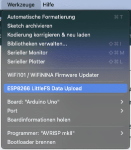 Dateien auf dem ESP8266 speichern mit LittleFS - Pollux Labs